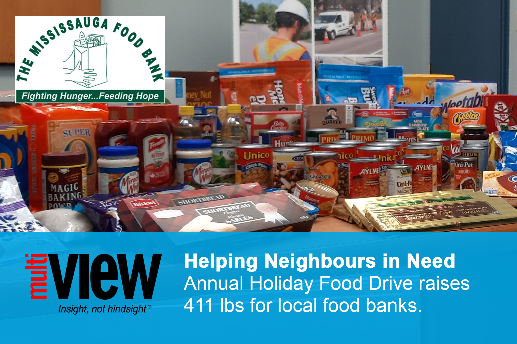 Annual Holiday Food Drive Raises 411 lbs of Food | multiVIEW